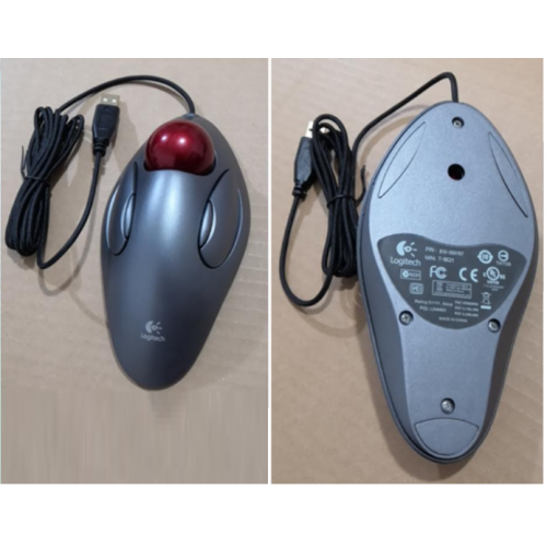 Logitech Trackball Mouse Wired USB 4 button T-BC21 (Lot of 50pcs) 810 ...